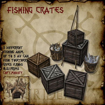 Second Life Marketplace - Fishing Crate [Triple]